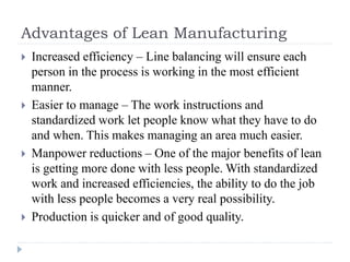 Lean manufacturing | PPTX | Manufacturing Industry | Industries