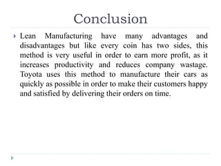 Lean manufacturing | PPT