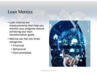 Measuring Business Success: Lean Metrics | PDF