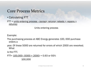 Measuring Business Success: Lean Metrics | PDF