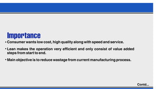 PPT ON LEAN MANUFACTURING | PPT