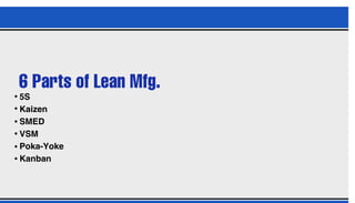 PPT ON LEAN MANUFACTURING | PDF