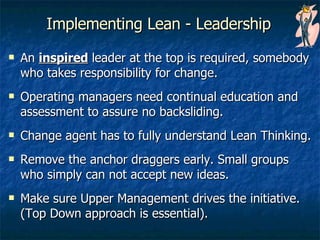 Lean Mfg Takeawayssharing | PPT