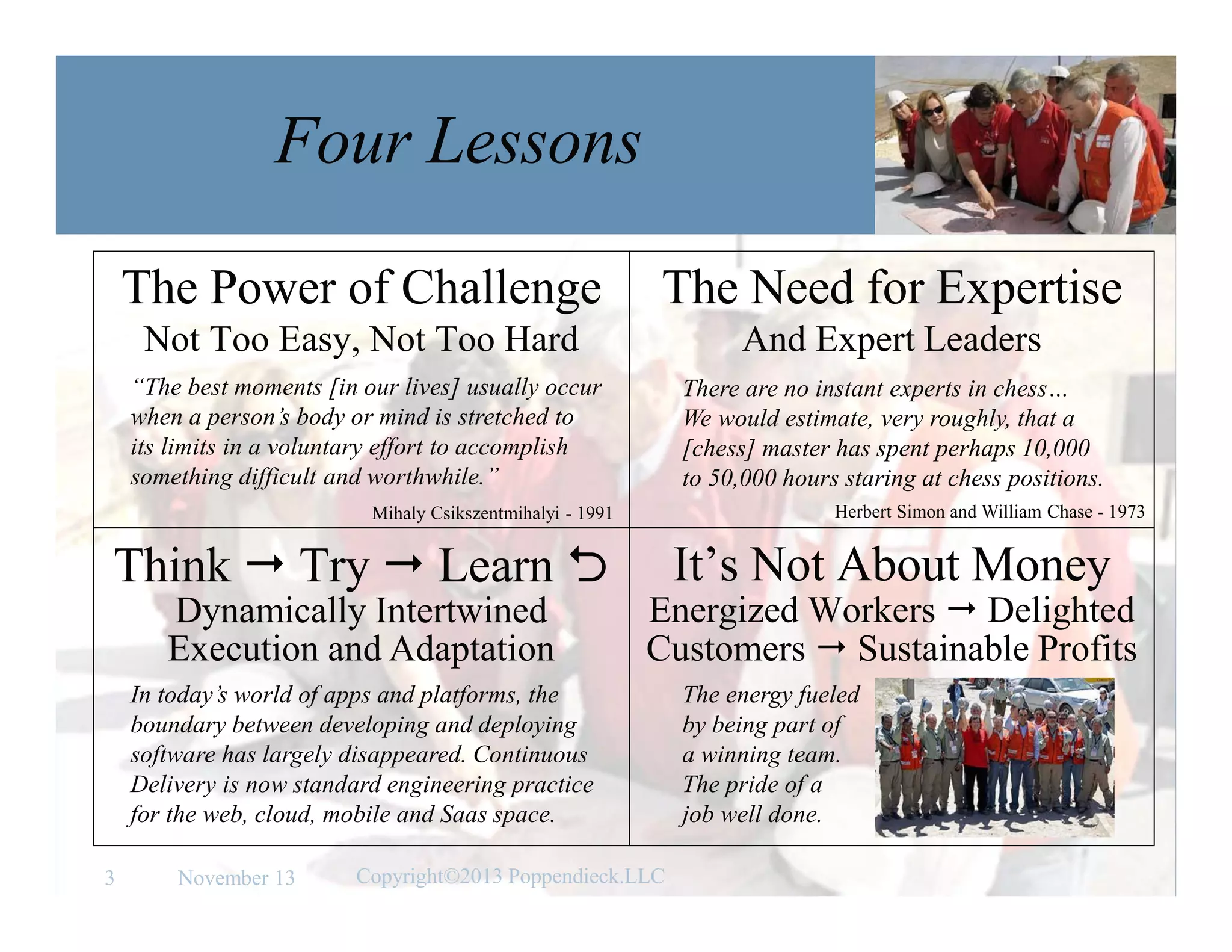"The Lean Mindset": Mary & Tom Poppendieck's Keynote at AgileDayChile ...