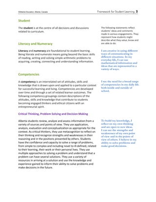 Framework for Student Learning | PDF