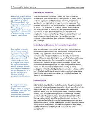 Framework for Student Learning | PDF