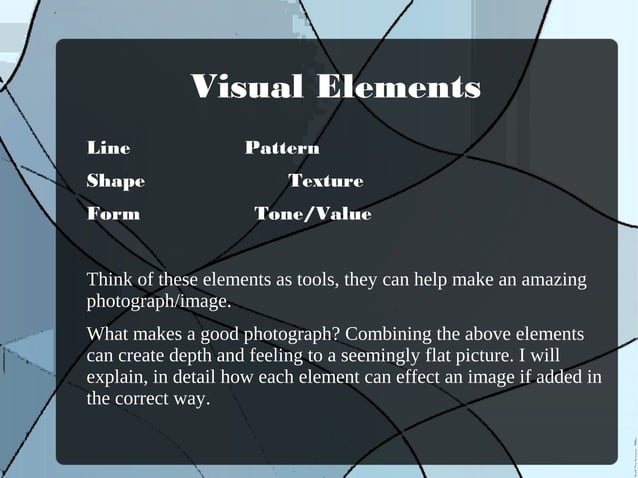 Leanne visual elements pp | PPT