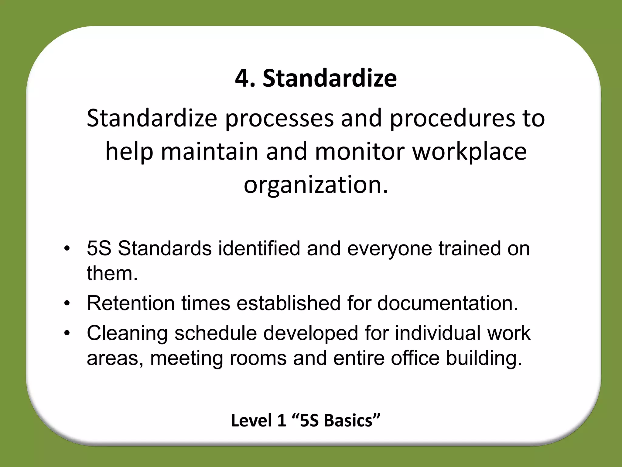 Lean Office 5S : The Next Level | PPTX