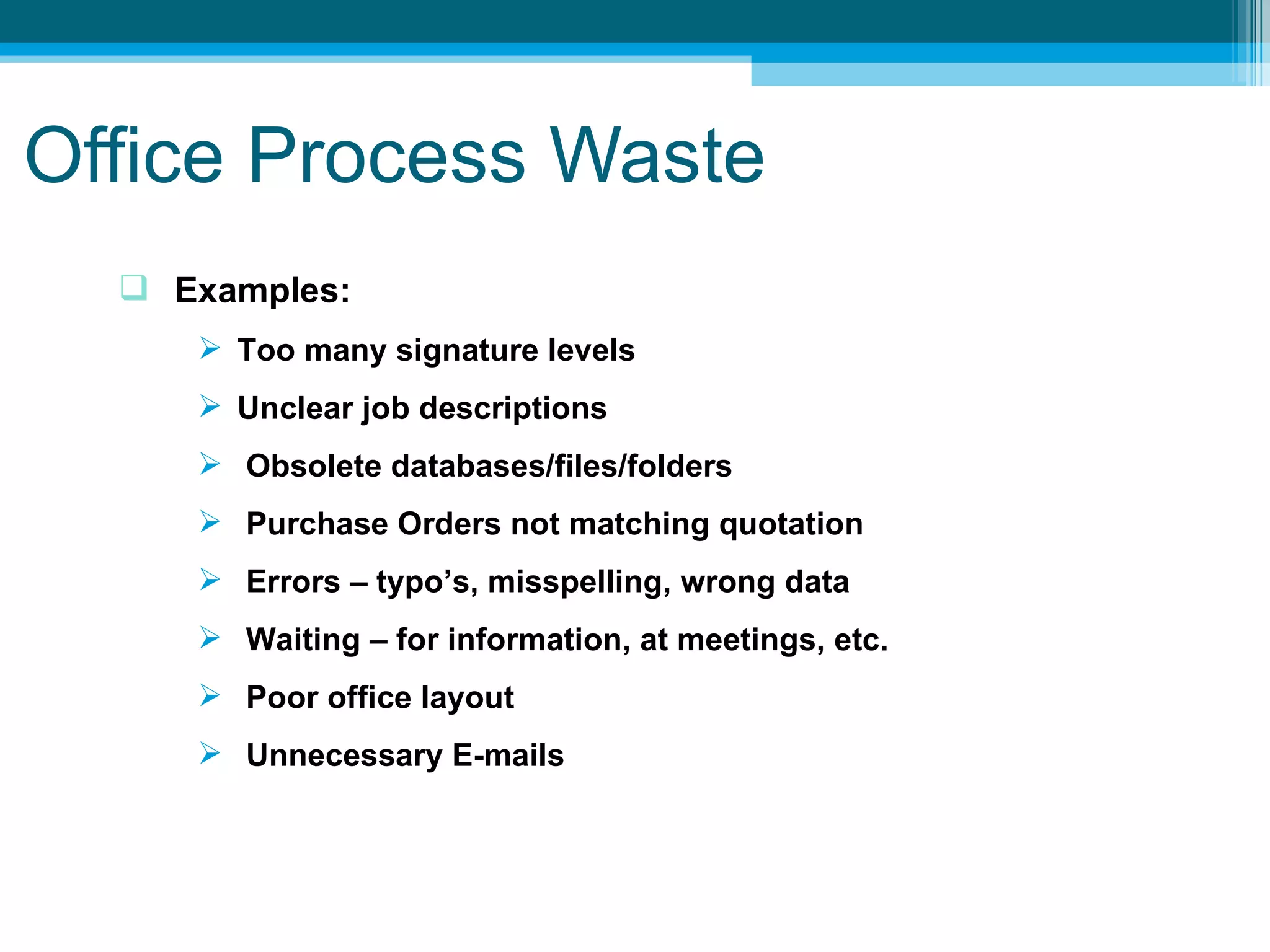 Lean Office Sample | PPT