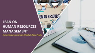 Lean on Human Resources Management | PDF