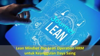 Lean on Human Resources Management | PDF