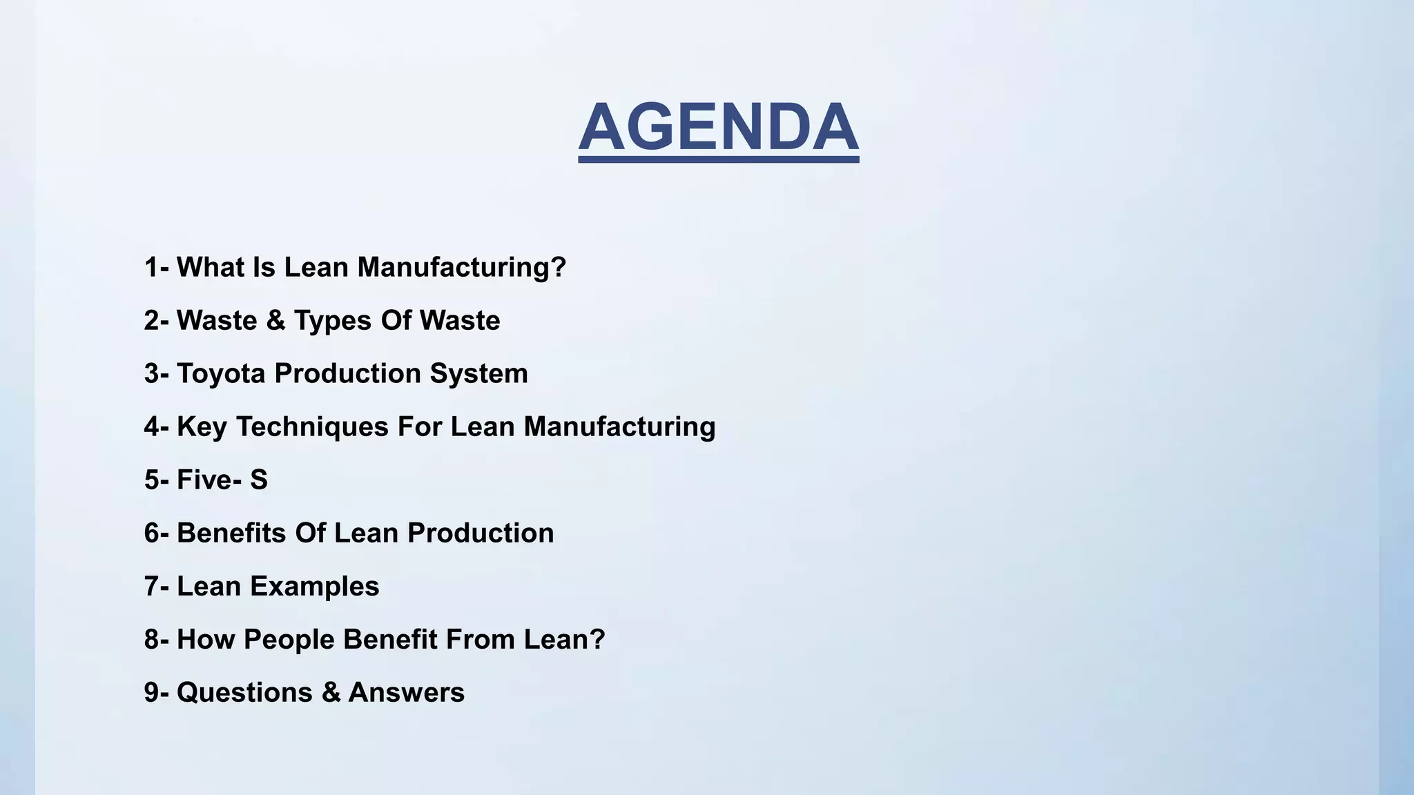Lean operation | PPTX