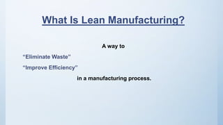 Lean operation | PPTX
