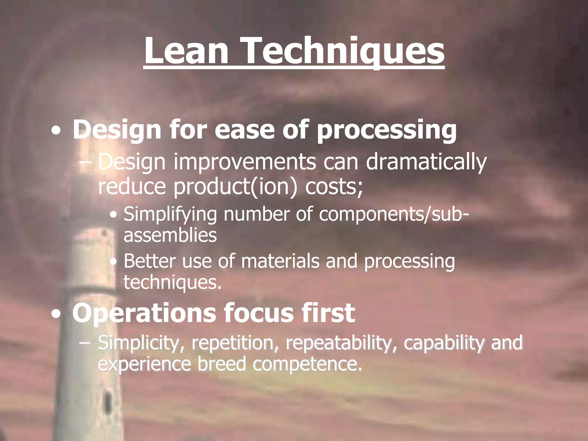 Lean operations presentation | PPT
