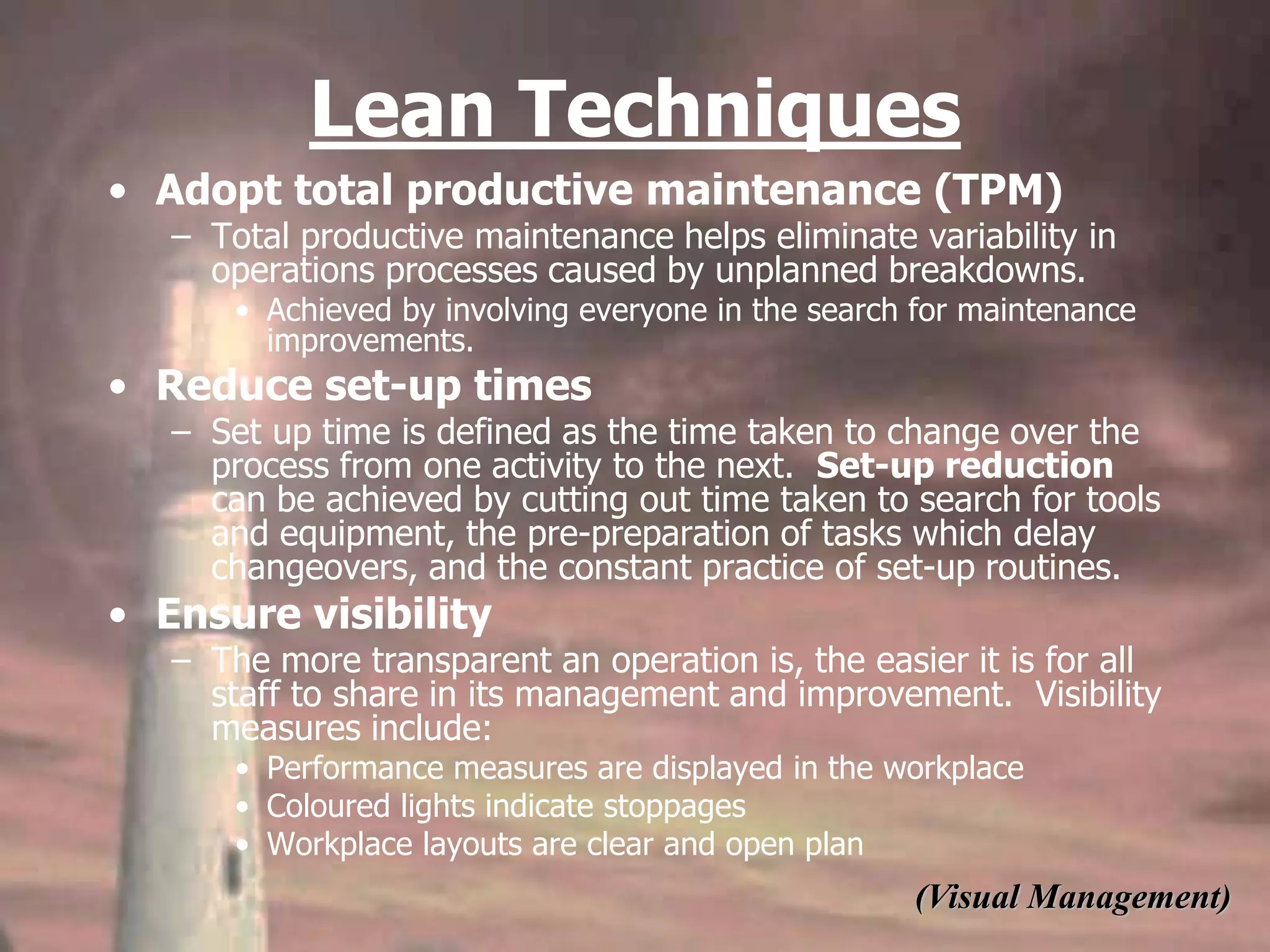 Lean operations presentation | PPT