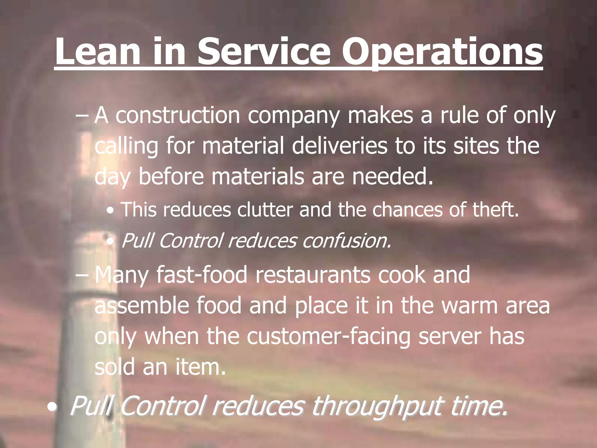 Lean operations presentation | PPT