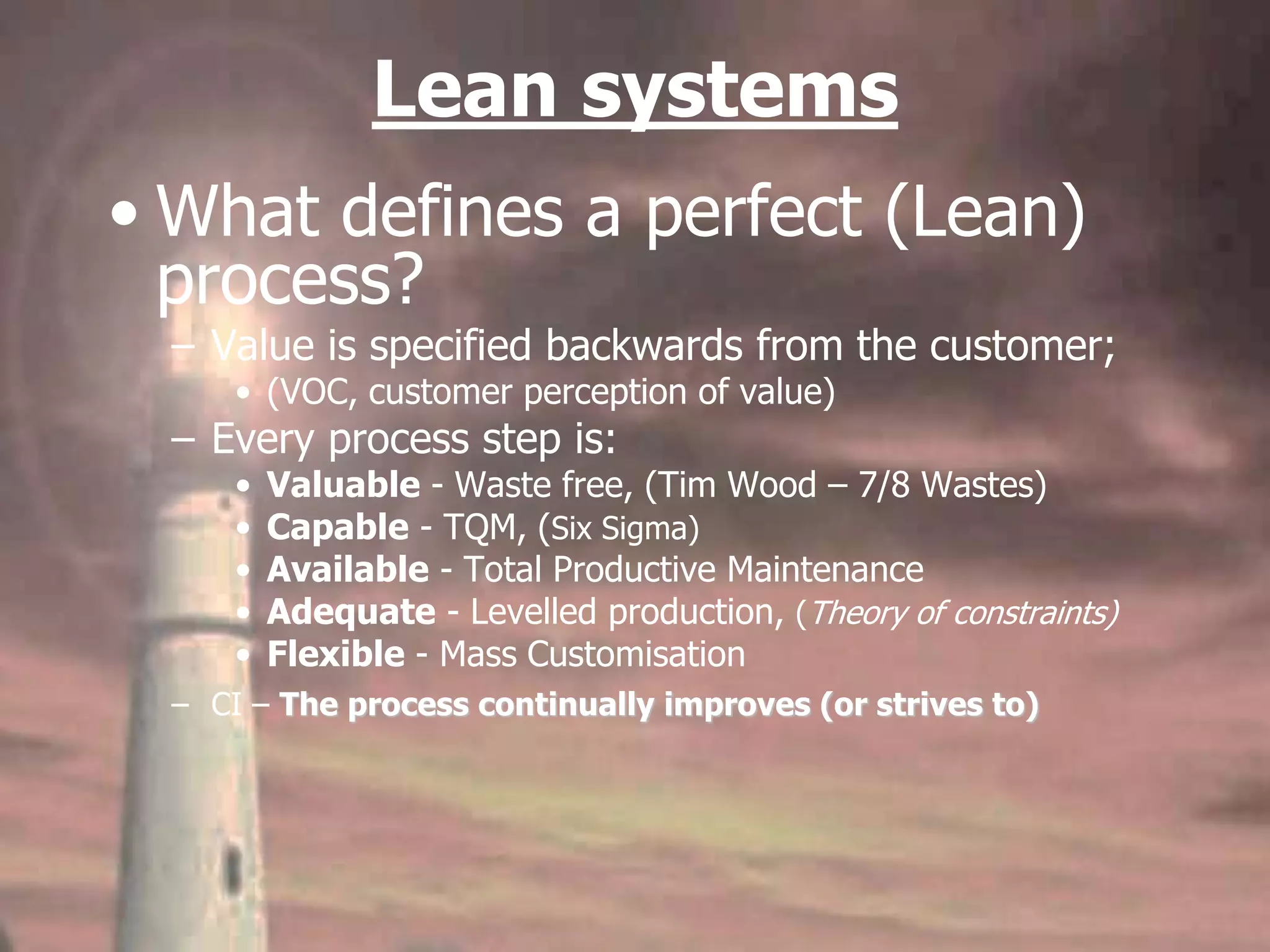 Lean operations presentation | PPT