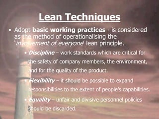 Lean operations presentation | PPT
