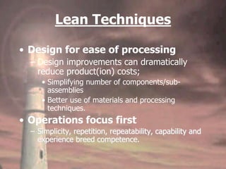 Lean operations presentation | PPT