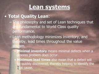 Lean operations presentation | PPT