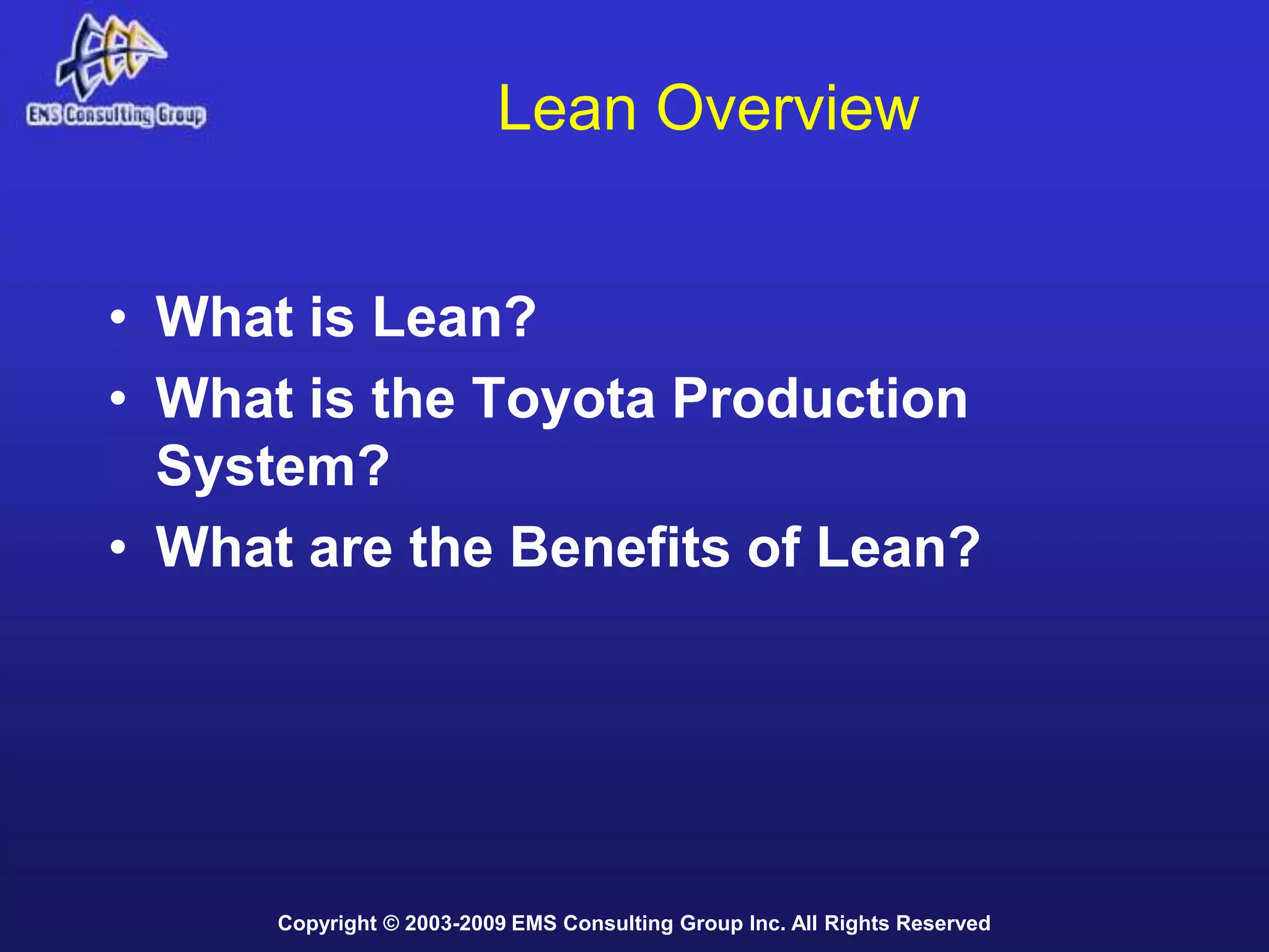 Lean Manufacturing: Improve Productivity, Quality, and Lead-Time | PPTX