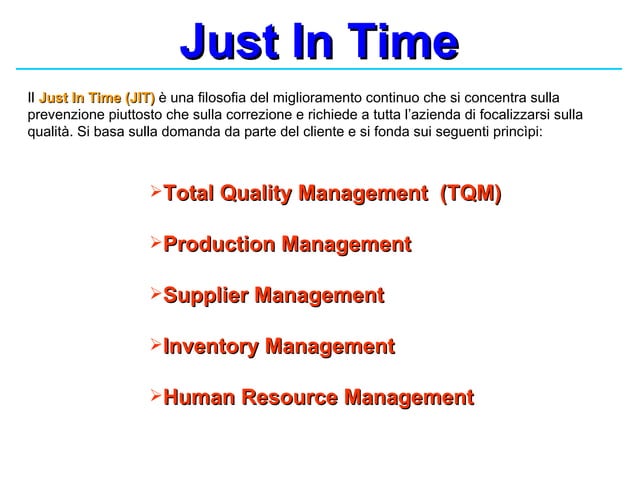 Lean Parte 5 Jit | PPT