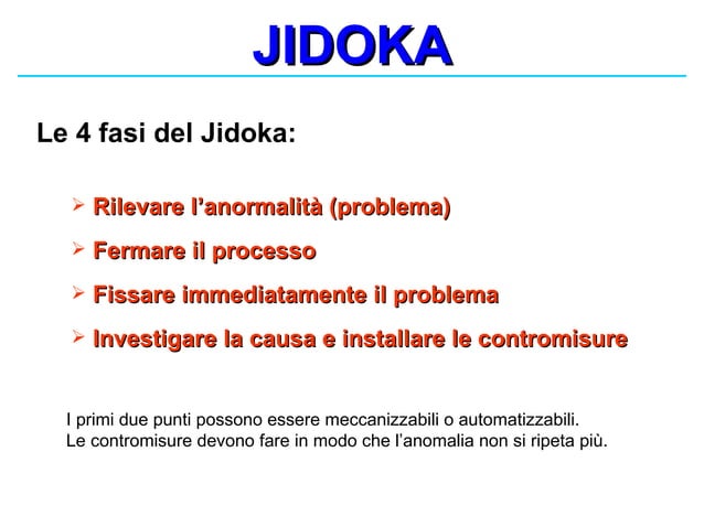 Lean Parte 6 Jidoka | PPT