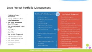 Lean Project Portfolio Management | PDF