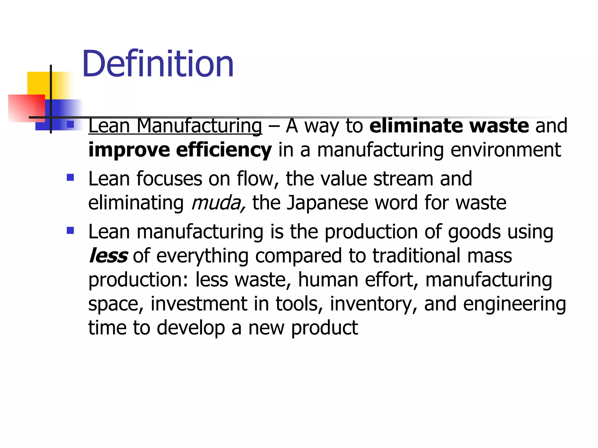 Lean presentation ppt | PPT