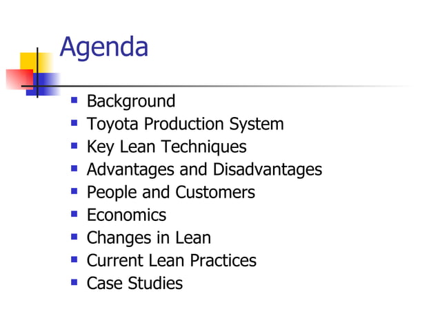 Lean presentation ppt | PPT | Manufacturing Industry | Industries