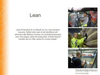 Lean presentation för Norrköping hamn | PPT