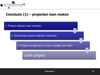 Lean PRINCE2, projectmanagement is waste (maar noodzakelijk) | PDF