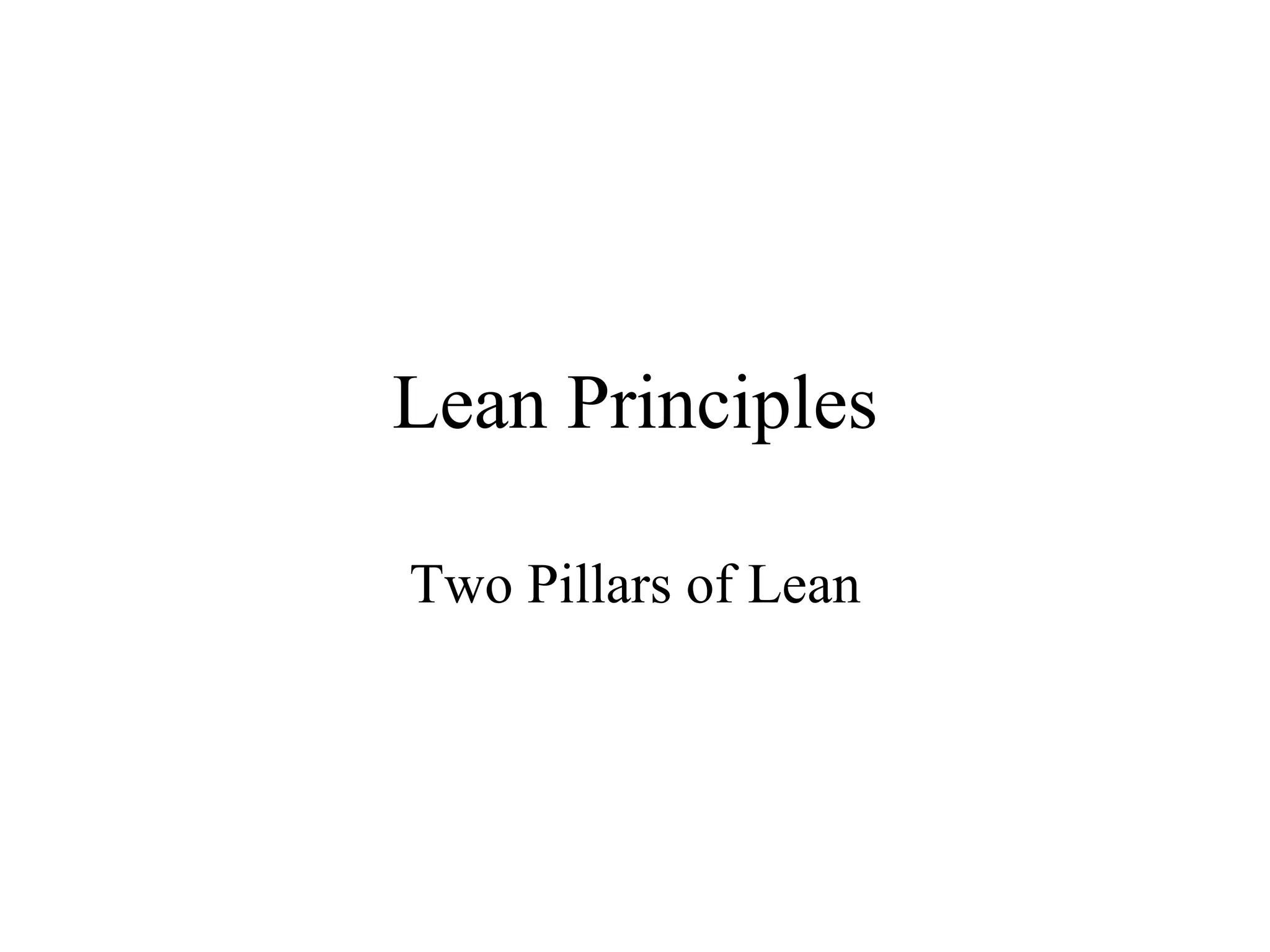 Lean Principles | PPT