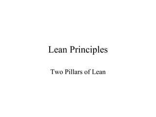 Lean Principles | PPT