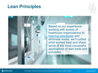 Lean Principles in Healthcare: 2 Important Tools Organizations Must ...