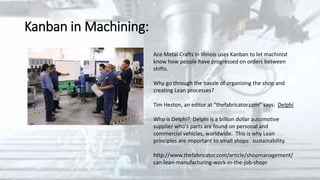 Lean Principles that Apply to the Machinist/Machineshop | PPT