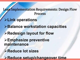 Lean Process and Production | PPTX | Logistics | Business