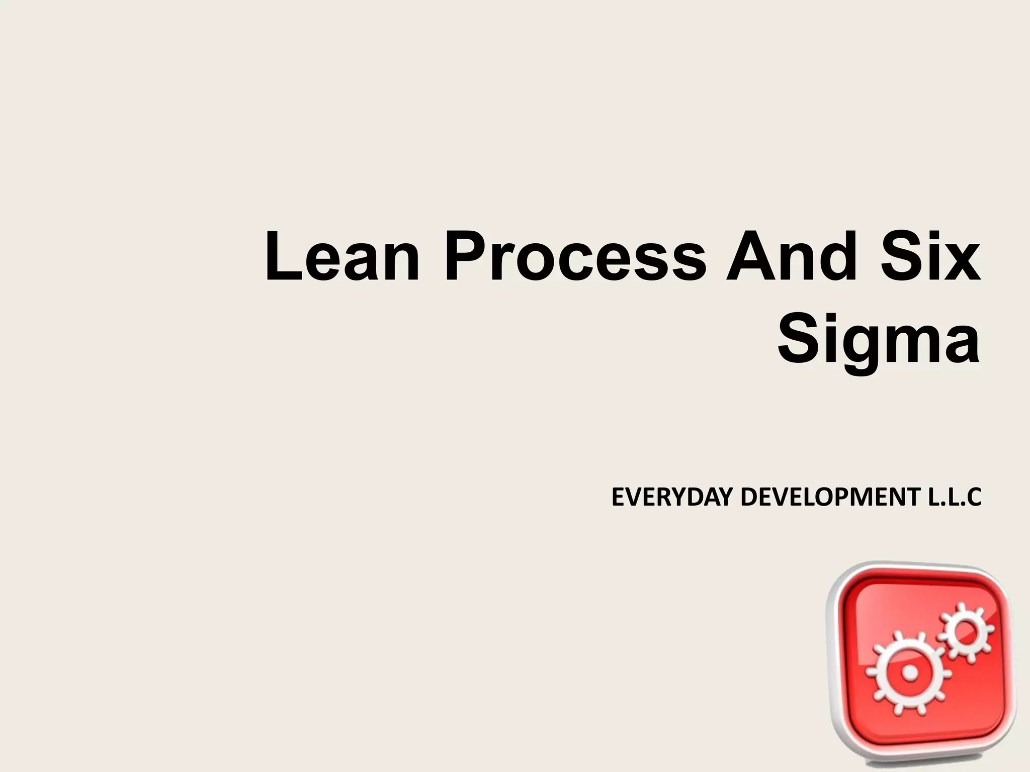 Lean process and six sigma slides | PDF