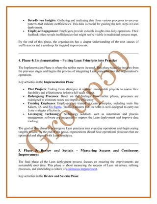 5 Phases of Lean Deployment: A Complete Guide for Professionals | PDF