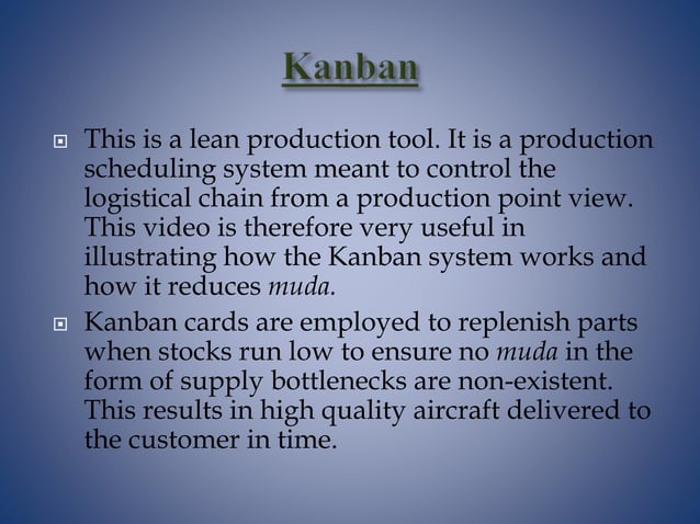 Lean production in Toyota and Boeing | PPTX | Manufacturing Industry ...