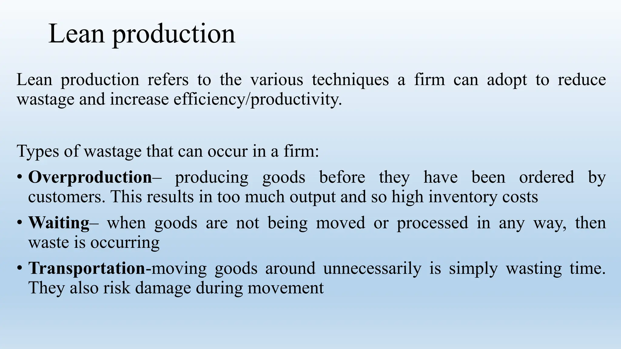 LEAN PRODUCTION.pptx productivity slide share | PPTX