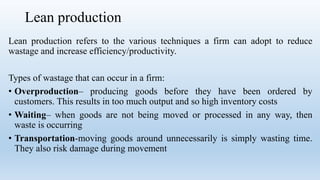 LEAN PRODUCTION.pptx productivity slide share | PPT