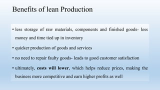 LEAN PRODUCTION.pptx productivity slide share | PPT