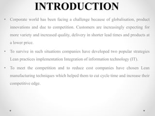 Impact of IT on Lean production | PPT