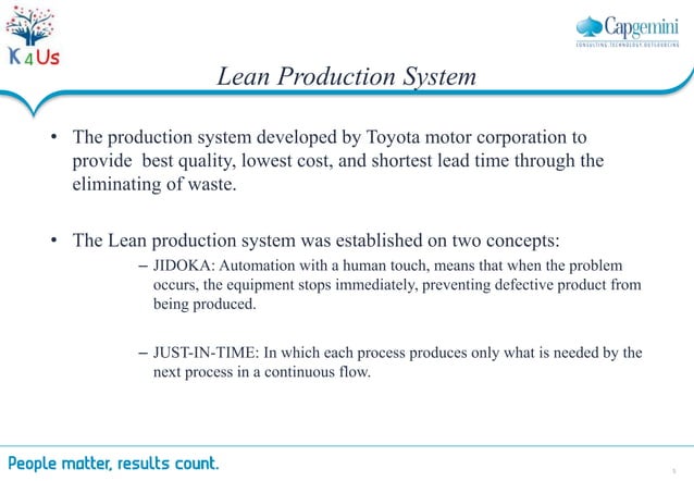 Lean production System - TPS | PPTX