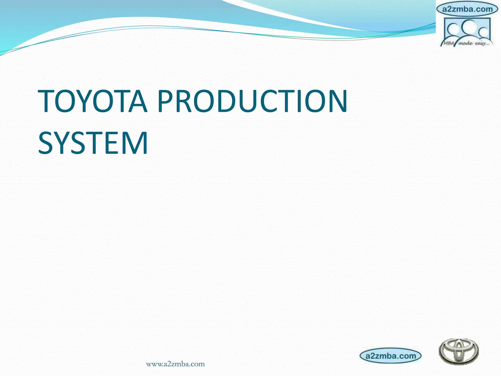 Lean production toyota production system | PPTX