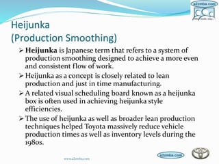 Lean production toyota production system | PPTX
