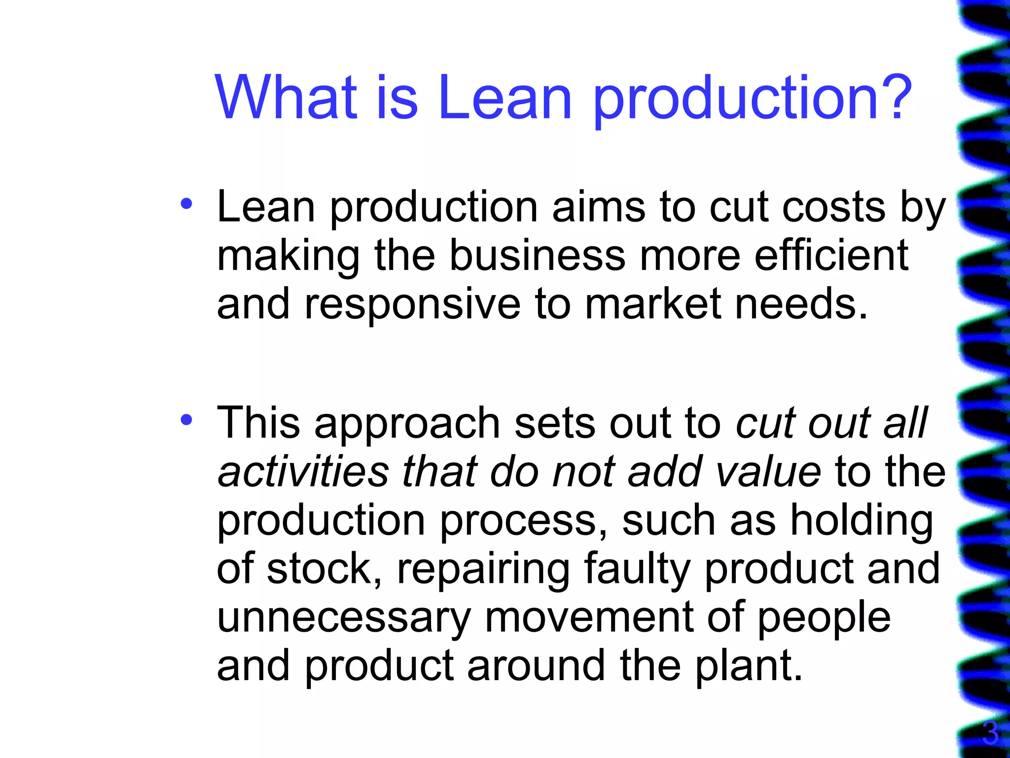 Lean Production With Jaguar Example | PPT