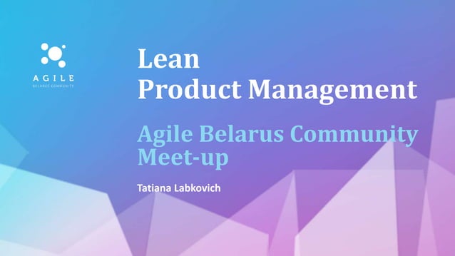 Lean Product Management | PPT