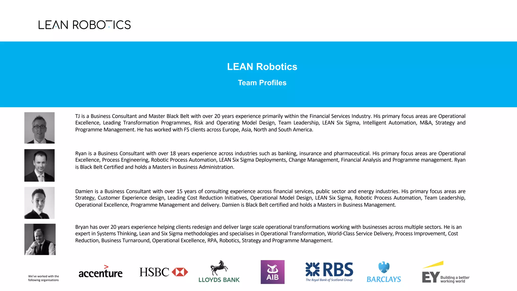 LEAN Robotics - Service Offerings | PPT